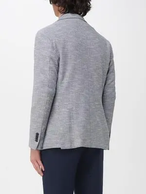 MANUEL RITZ Cotton And Linen Single Breasted Blazer