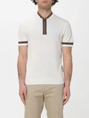 Paolo Pecora Color Blocked Polos For Men