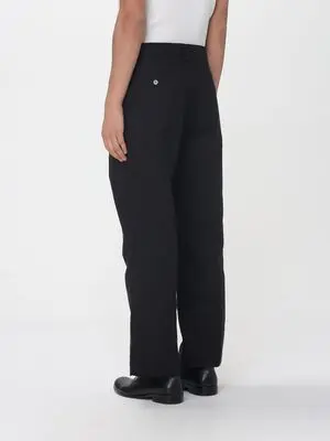 PAOLO PECORA Stretch Cotton Blend Tailored Trousers - Black