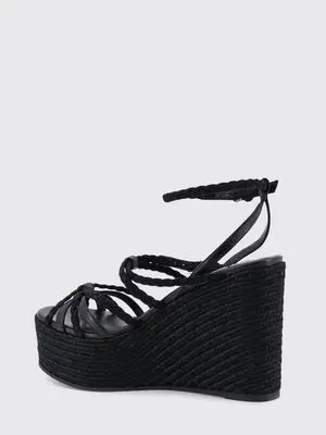 JIMMY CHOO Platform Wedge Sandals - Black