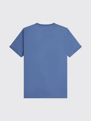 Fred Perry Cotton T-shirt With Mini Logo - Blue