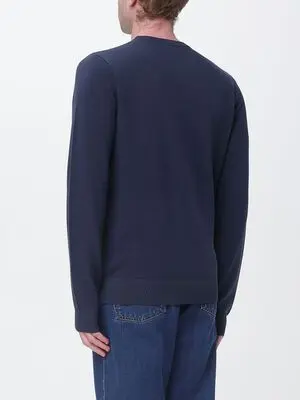 Fred Perry Textured Crew Neck Sweater - Blue