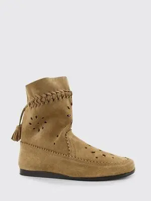 Isabel Marant Étoile Suede Boots With Tassel Detail - Beige