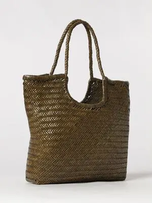 Dragon Diffusion Ns Diagonal Triple Jump Woven Leather Bag - Kaki