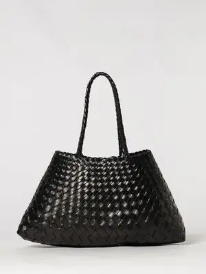 Dragon Diffusion Santa Croce Large Woven Leather Bag - Black