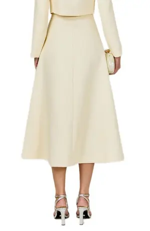 Endless Rose A-line Tweed Midi Skirt
