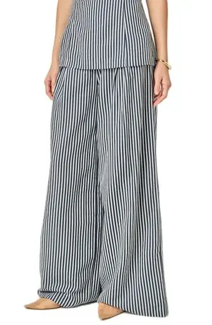 English Factory Striped Wide Leg Pants