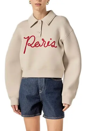 English Factory Long Sleeve Sweatshirts Hoodies For Women
