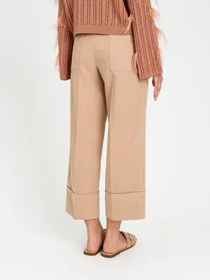 TWINSET Cropped Cotton Pants