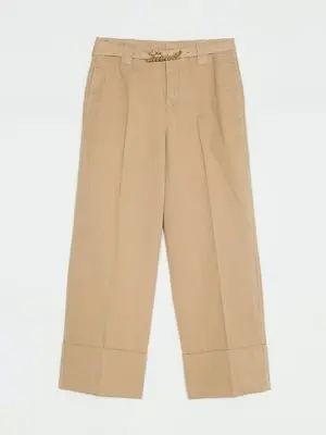 TWINSET Cropped Cotton Pants