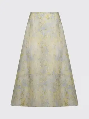 Alberta Ferretti Floral Printed Skirt - Yellow