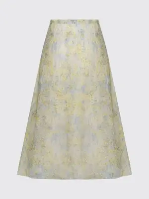Alberta Ferretti Floral Printed Skirt - Yellow