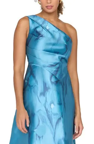 KAY UNGER Faith One-shoulder Gown