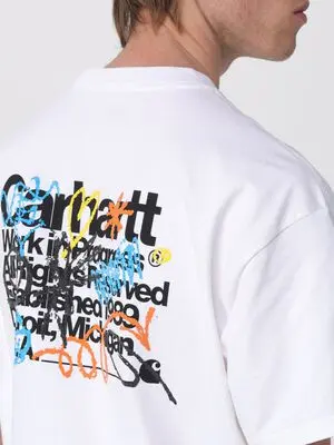 Carhartt Work In Progress Cotton T-shirt With Logo - White
