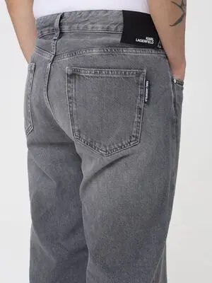 Karl Lagerfeld Straight Cotton Denim Jeans