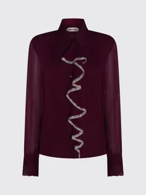 Alberta Ferretti Ruffled Shirt - Violet