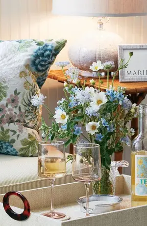 MARIPOSA Coconut Grove Faux Grasscloth Tray