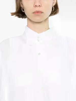 GAZ DE LIN Draped Shirt Dress