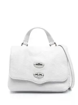 ZANELLATO Postina Grained Leather Tote - Grey