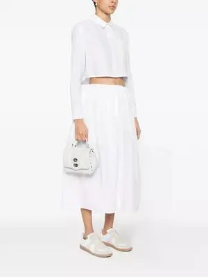 ZANELLATO Postina Grained Leather Tote - Grey