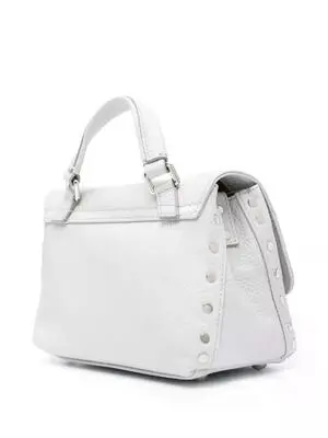 ZANELLATO Postina Grained Leather Tote - Grey