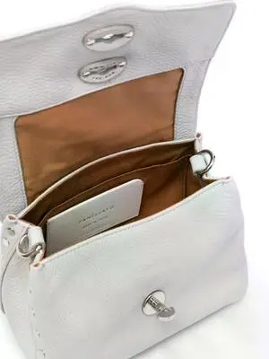 ZANELLATO Postina Grained Leather Tote - Grey