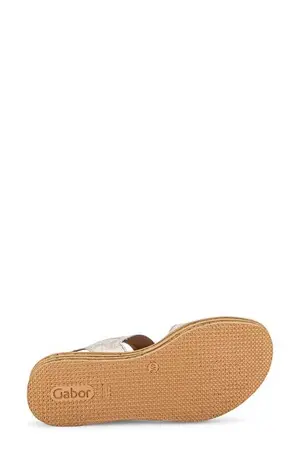 Gabor Ankle Strap Platform Wedge Sandal