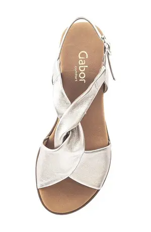Gabor Ankle Strap Wedge Sandal