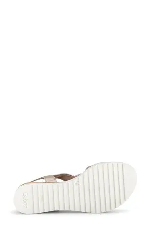 Gabor Ankle Strap Wedge Sandal