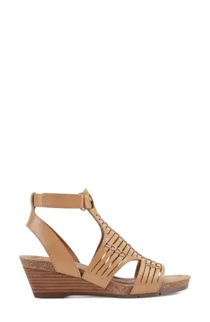 Earth Helodie Wedge Sandal - Tan