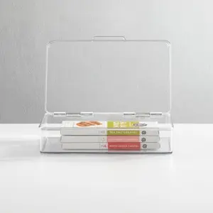 IDESIGN Stackable Hinged-lid Pantry Storage Boxset Of 2