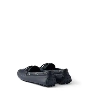 Prada Leather Driving Shoe - Blue