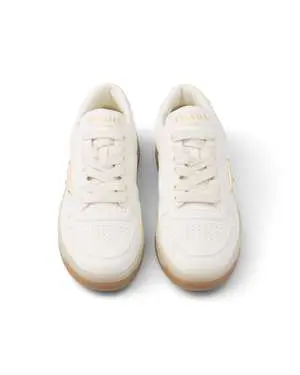 Prada Downtown Nappa Leather Sneakers - Neutral