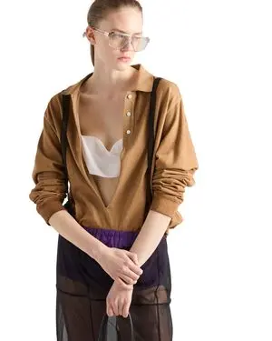 Prada Crepe De Chine Top