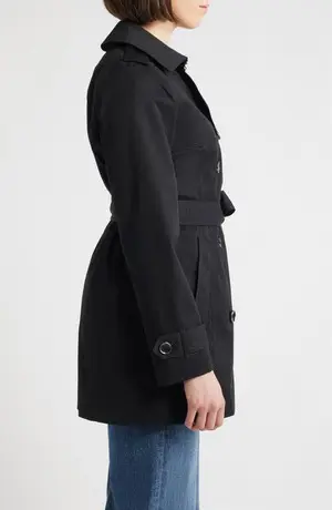 Michael Kors Water Resistant Short Trench Coat