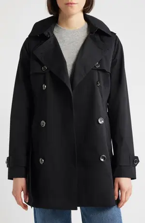 Michael Kors Water Resistant Short Trench Coat