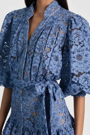 Alice + Olivia Cora Mini Shirt Dress - Navy