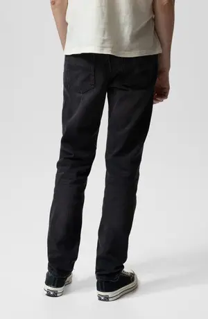 Nudie Jeans Steady Eddie Ii Regular Fit Tapered Leg Jeans - Black Change