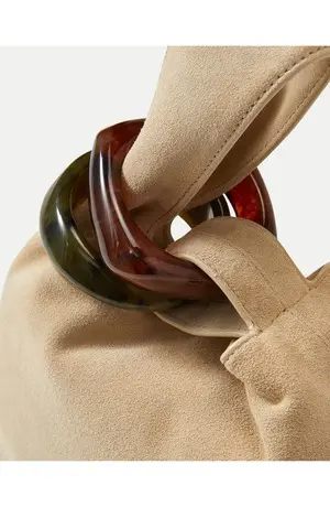 Veronica Beard Suede Top Handle Bag