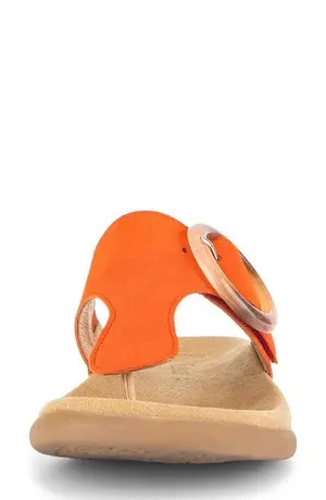 Gabor Buckle Flip Flops - Pumpkin