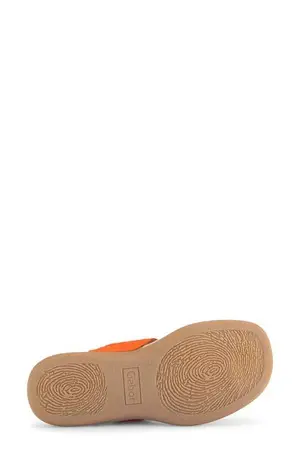 Gabor Buckle Flip Flops - Pumpkin