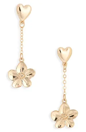 Bp. Floral Chain Drop Earrings