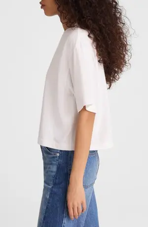 Madewell Allday Boxy Crop T-shirt - White