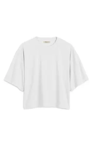 Madewell Allday Boxy Crop T-shirt - White