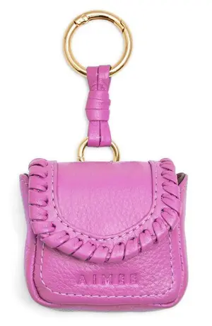 AIMEE Leather Bag Charm - Bloom