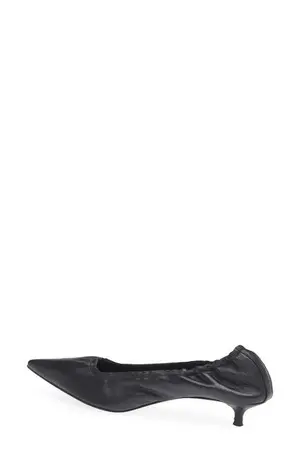 ATP ATELIER Valfurva Pointed-toe Kitten Heel Pumps - Black