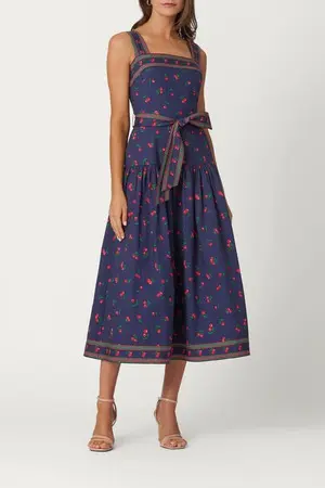 Shoshanna Printed Poplin Kora Dress