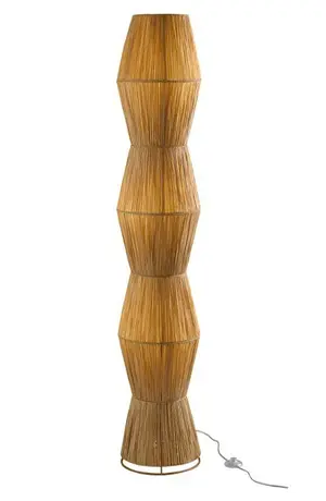 ADESSO Renata Paper Lantern Floor Lamp - Brown