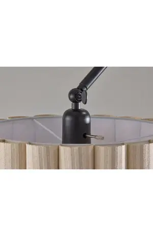 ADESSO Caldwell Shelf Floor Lamp - Black