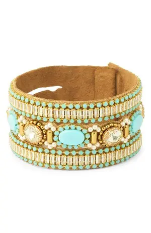 Deepa Gurnani Harva Bracelet Turquoise